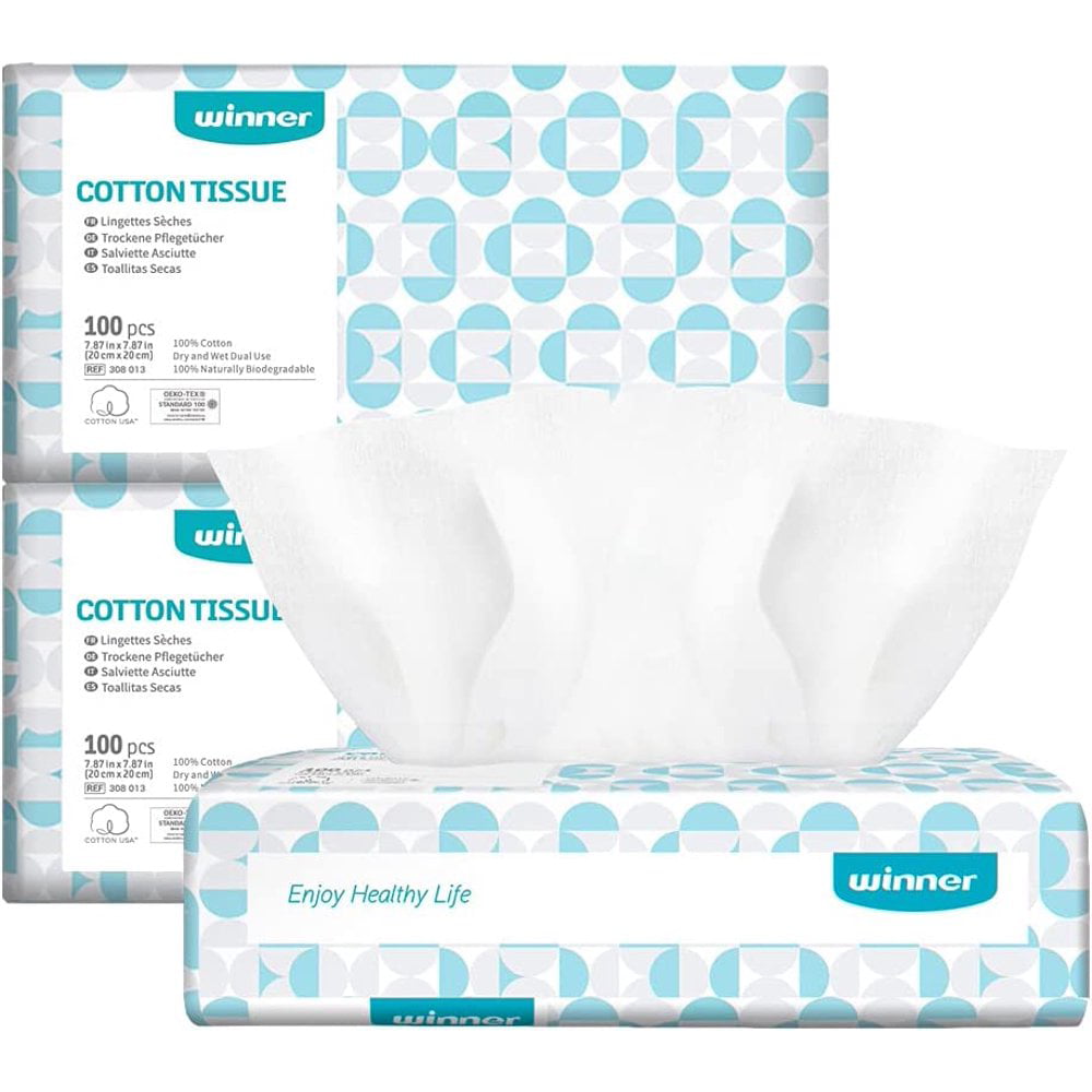 100% Pure Cotton Tissue | Disposable Facial Tissues/ Face Towels Online ...