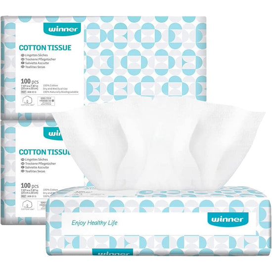 100% Pure Cotton Tissue | Disposable Soft Dry Cotton Tissue - Winner ...